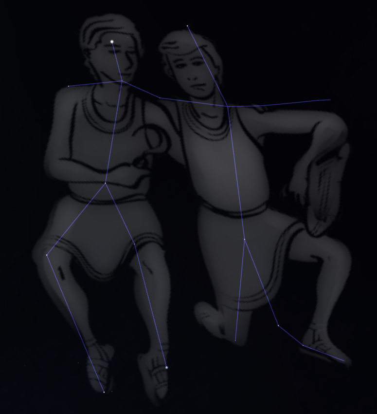 Sternbild Zwillinge (Gemini) * deinstern24.de